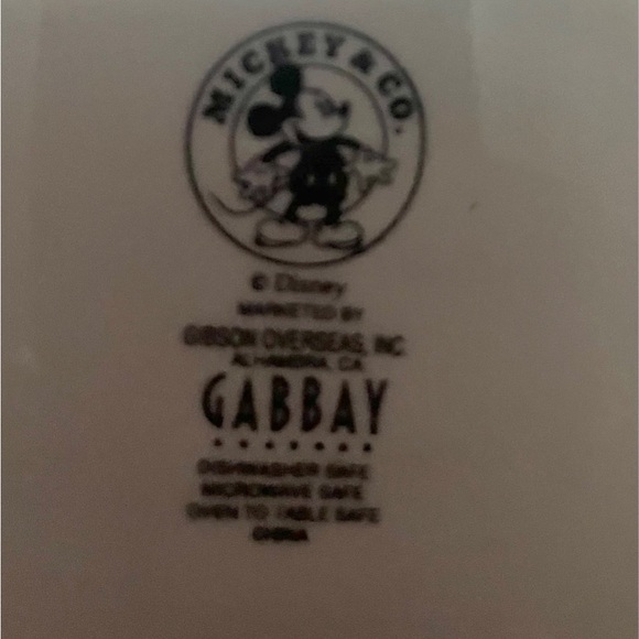 Disney | Dining | Rare Vintagemickey Mouse Dinnerware Set 1 Pieces ...